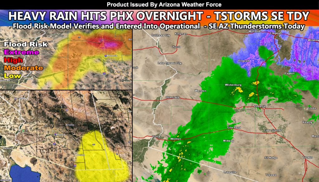 Heavy Rain Slammed Part Of The Phoenix Valley Overnight In Arizona ...