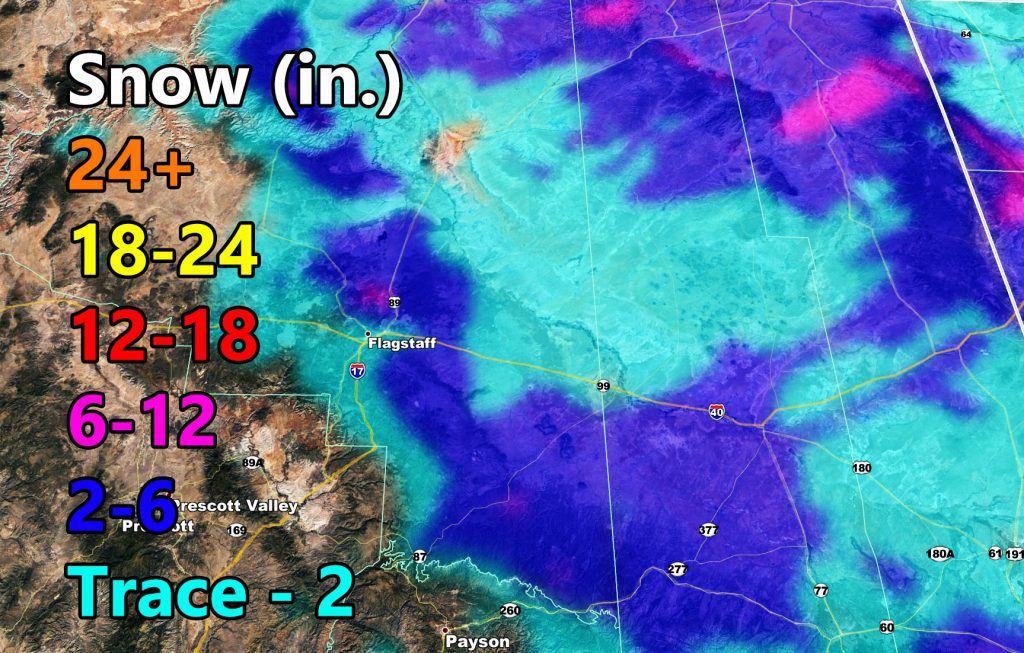 Arctic Storm To Bring Snow, Rain, and Wind to Various Parts of Arizona ...