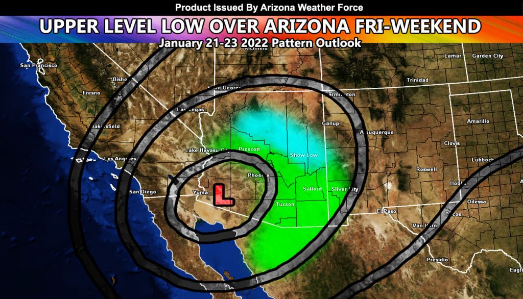 Potent Upper Low To Move Across Arizona, Giving Higher Elevation Snow ...