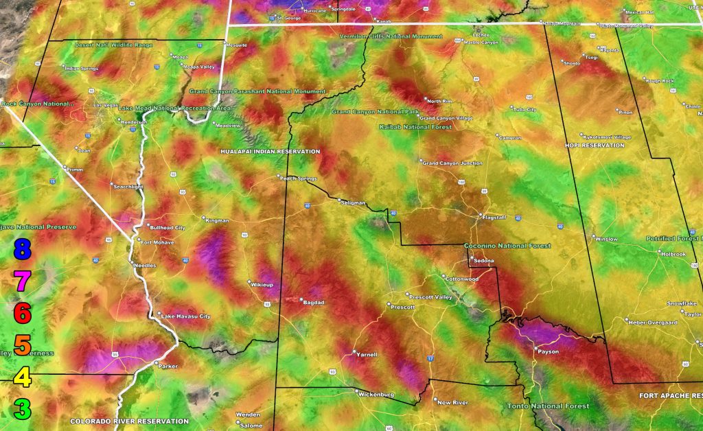 Near Statewide Wind Event Projected Across Arizona For Monday March 21 ...