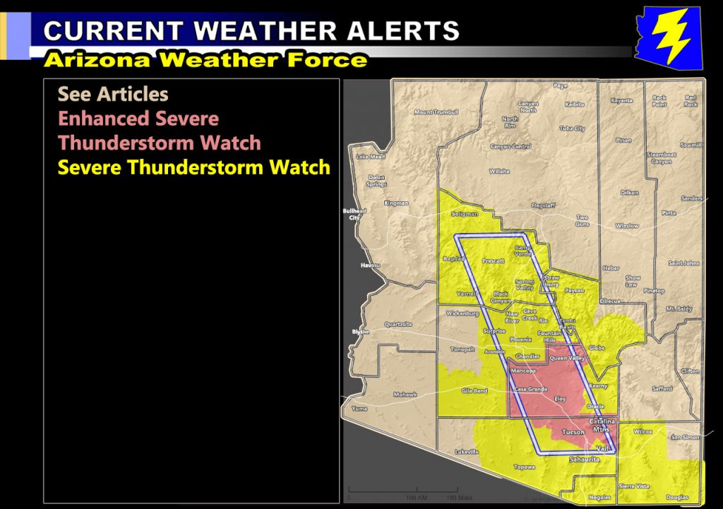 Enhanced Severe Thunderstorm Watch: Numerous Thunderstorms Expected ...