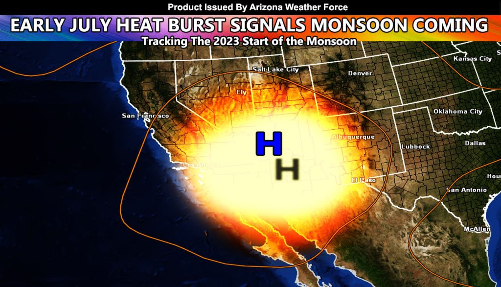 Arizona Summer Heat Building Signaling Monsoon Heat Burst Onset ...